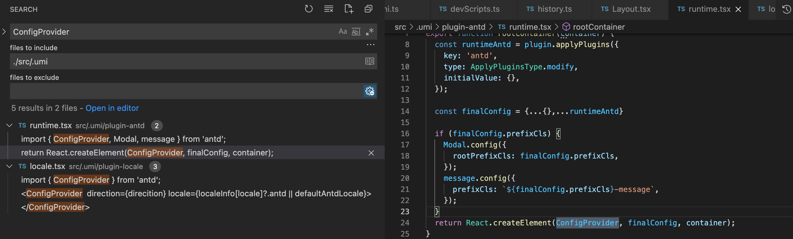 feat: support ConfigProcider by xiaohuoni · Pull Request #246 · umijs/plugins · GitHub