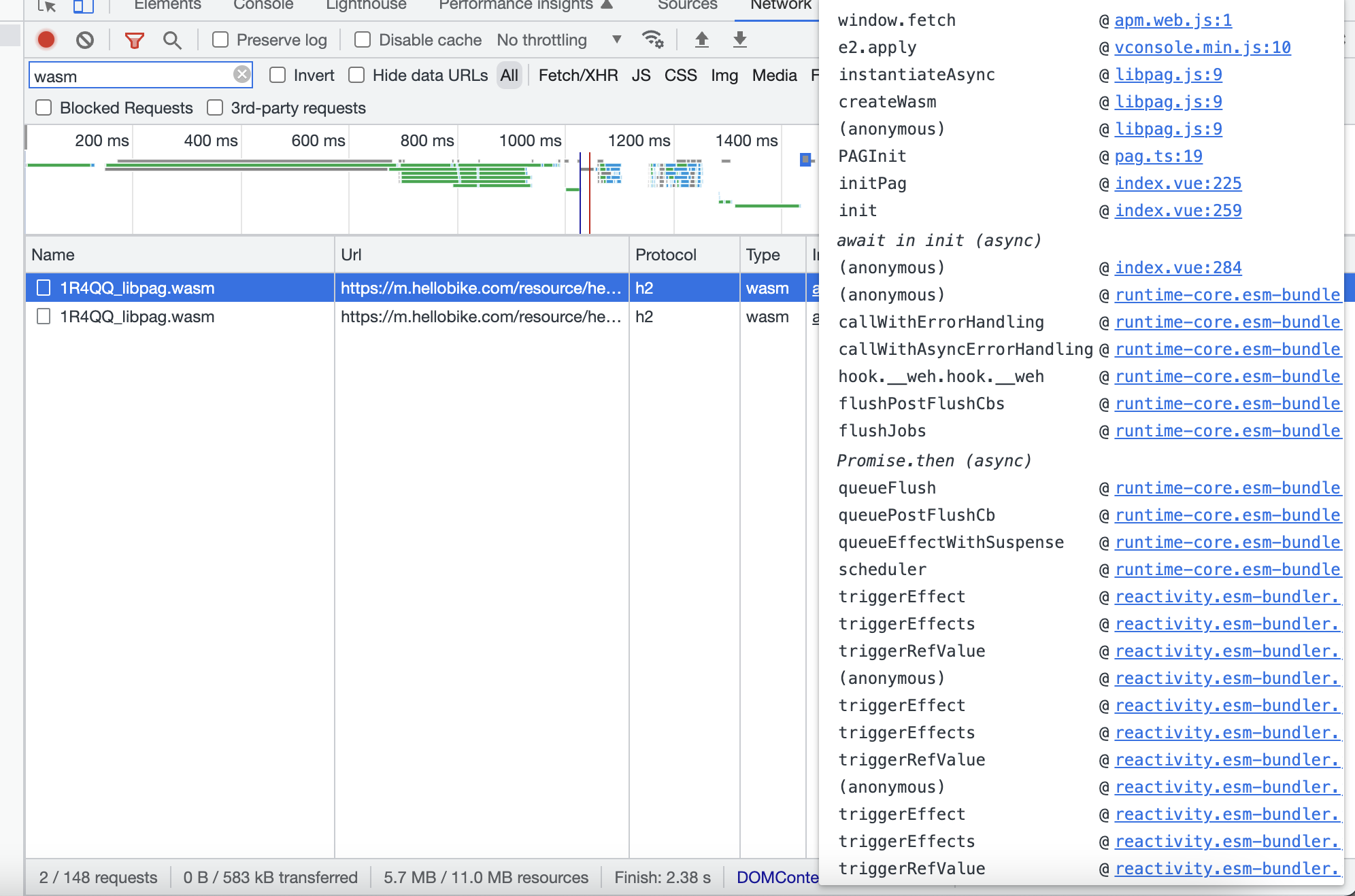 libpag.wasm资源文件会加载两次 · Issue #638 · Tencent/libpag · GitHub