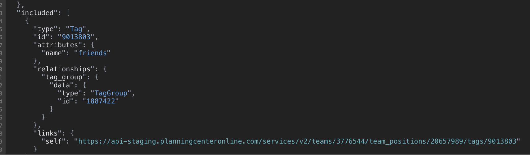 Include Tag IDs on the Team Positions Endpoint · Issue #971 · planningcenter/developers · GitHub
