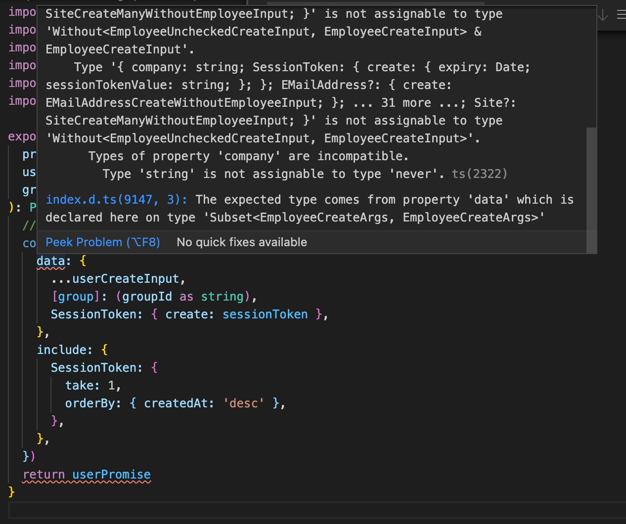 uncheckedScalarInputs don't work together with Opaque types · Issue #4257 · prisma/prisma · GitHub