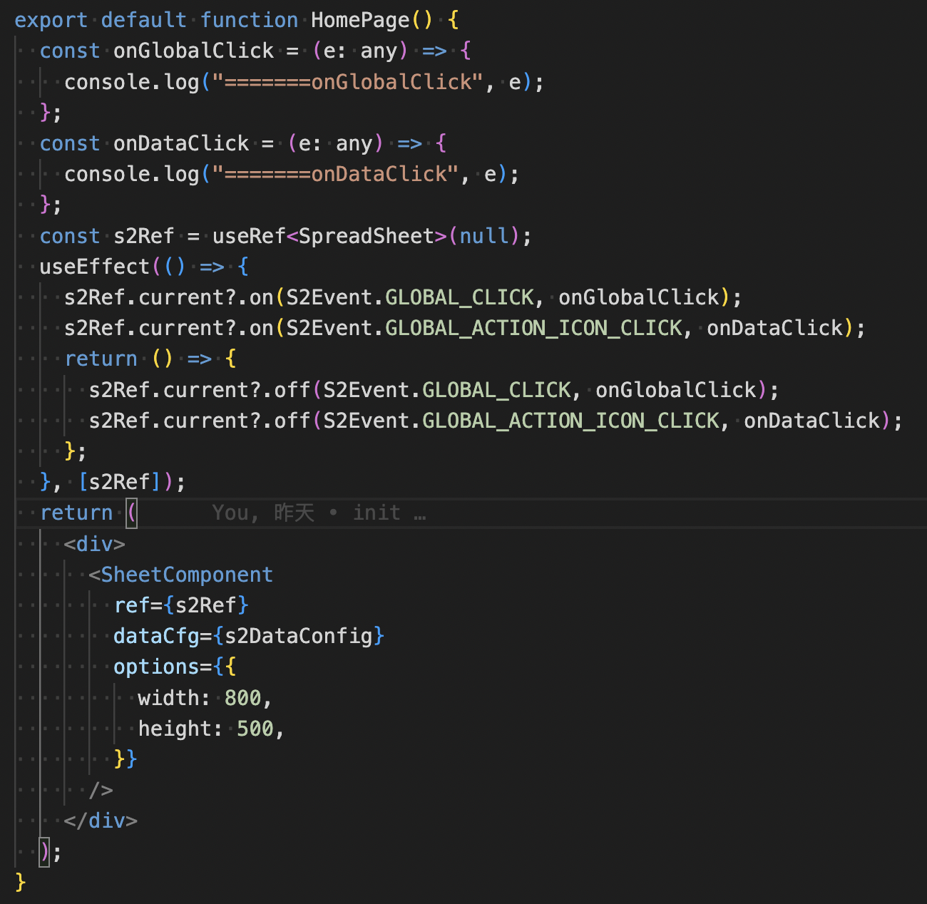 🐛 添加事件监听函数不生效 · Issue 1823 · Antvis S2 · Github