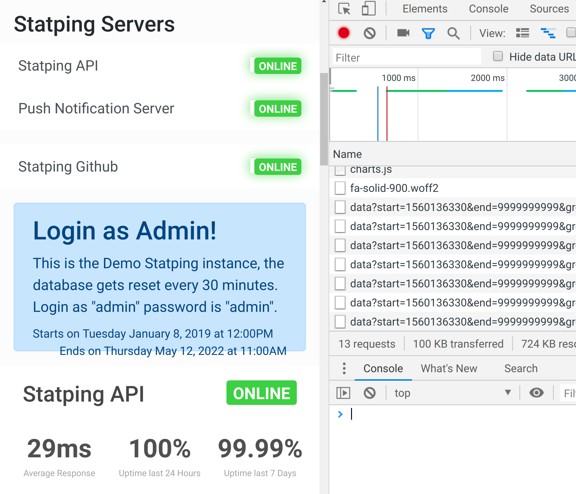 Bad UI Experience on Mobile Devices · Issue #211 · statping/statping · GitHub