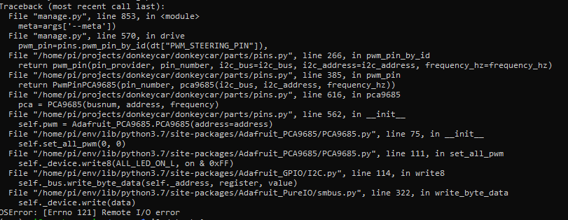 PWM_STEERING_THROTTLE generates I2C errors · Issue #1006 · autorope ...
