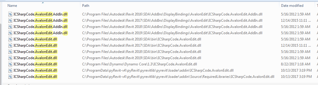 AvalonEdit.Editing.TextArea.ClearSelection crash · Issue #2021 · DynamoDS/DynamoRevit · GitHub