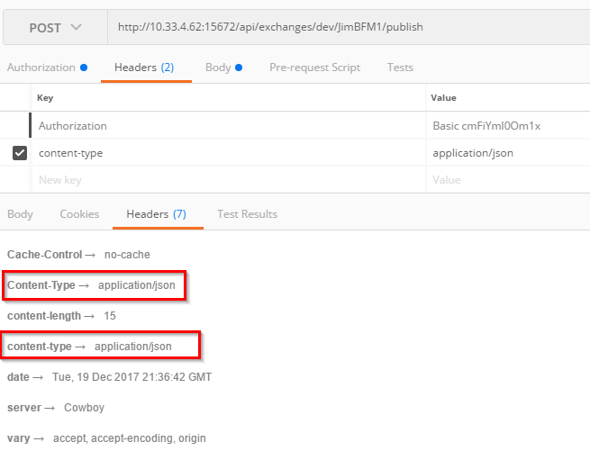 HTTP Api in Version 3.6.14 and up return Content-Type header twice ...