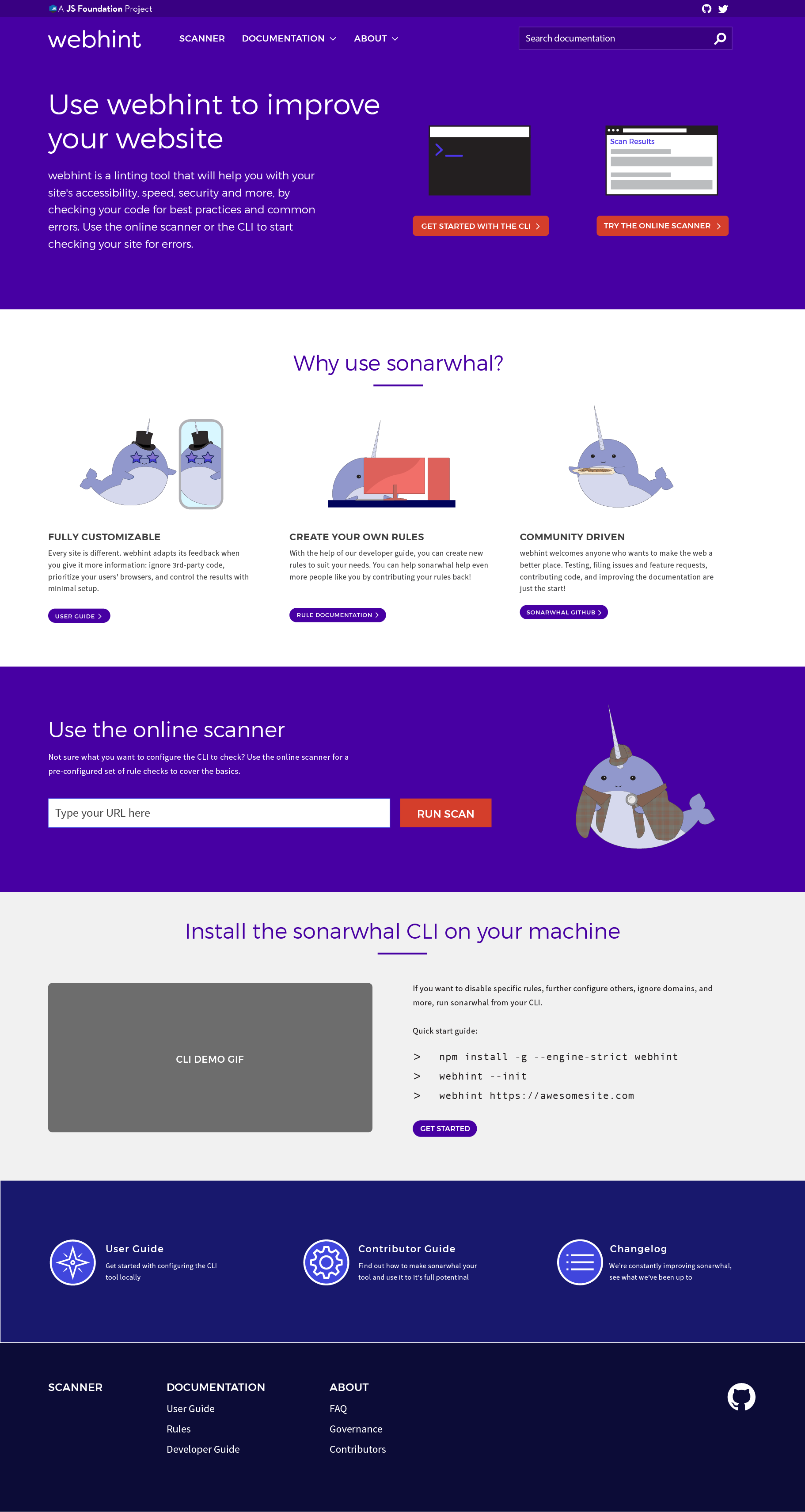 Redesign homepage · Issue #466 · webhintio/webhintio.github.io · GitHub