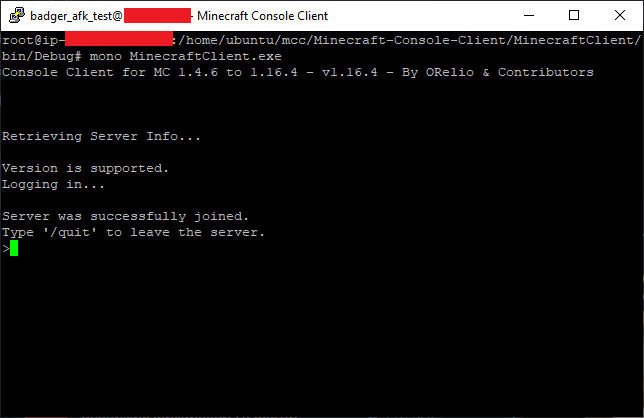 Some text data is not displayed in linux via ssh client · Issue #1367 · MCCTeam/Minecraft ...