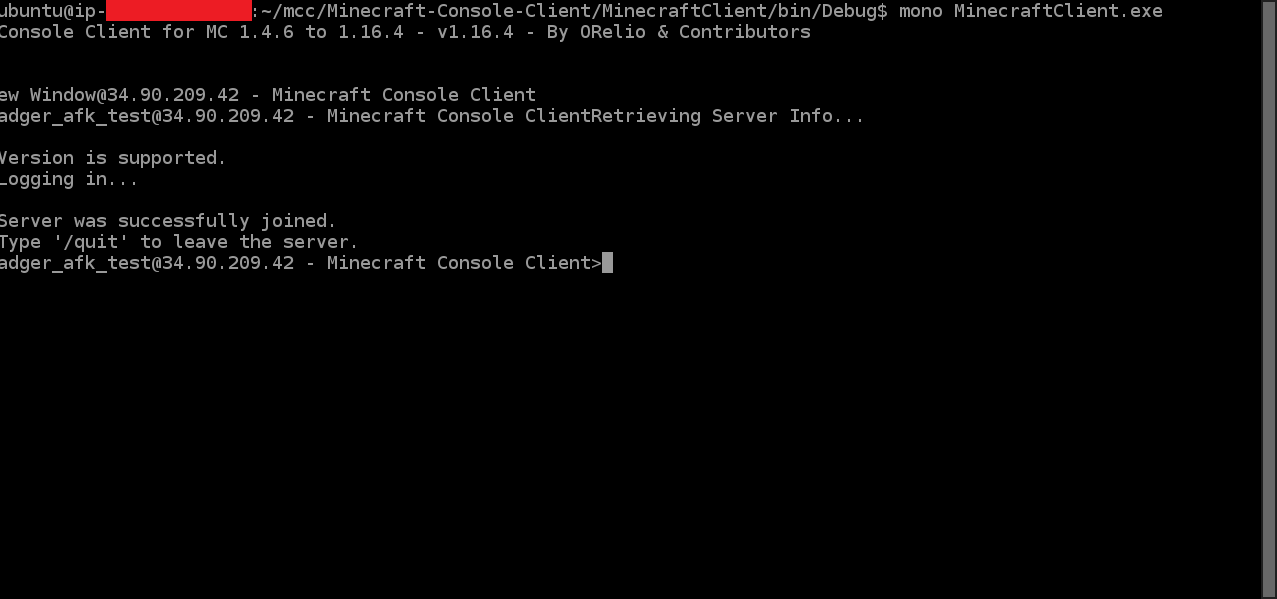 Some text data is not displayed in linux via ssh client · Issue #1367 · MCCTeam/Minecraft ...