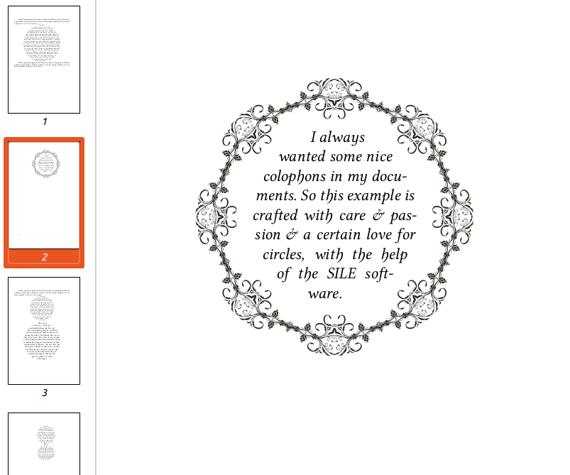 Squaring The Circle Or Rather Circling The Square A Look At Shaped Colophons · Sile 