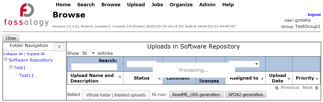 Problem With Group Selection For A User · Issue 1003 · Fossology Fossology · Github