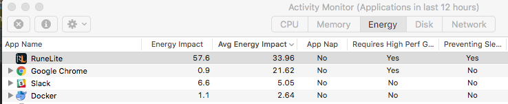 MacOS Battery Usage Too High · Issue #3637 · runelite/runelite · GitHub