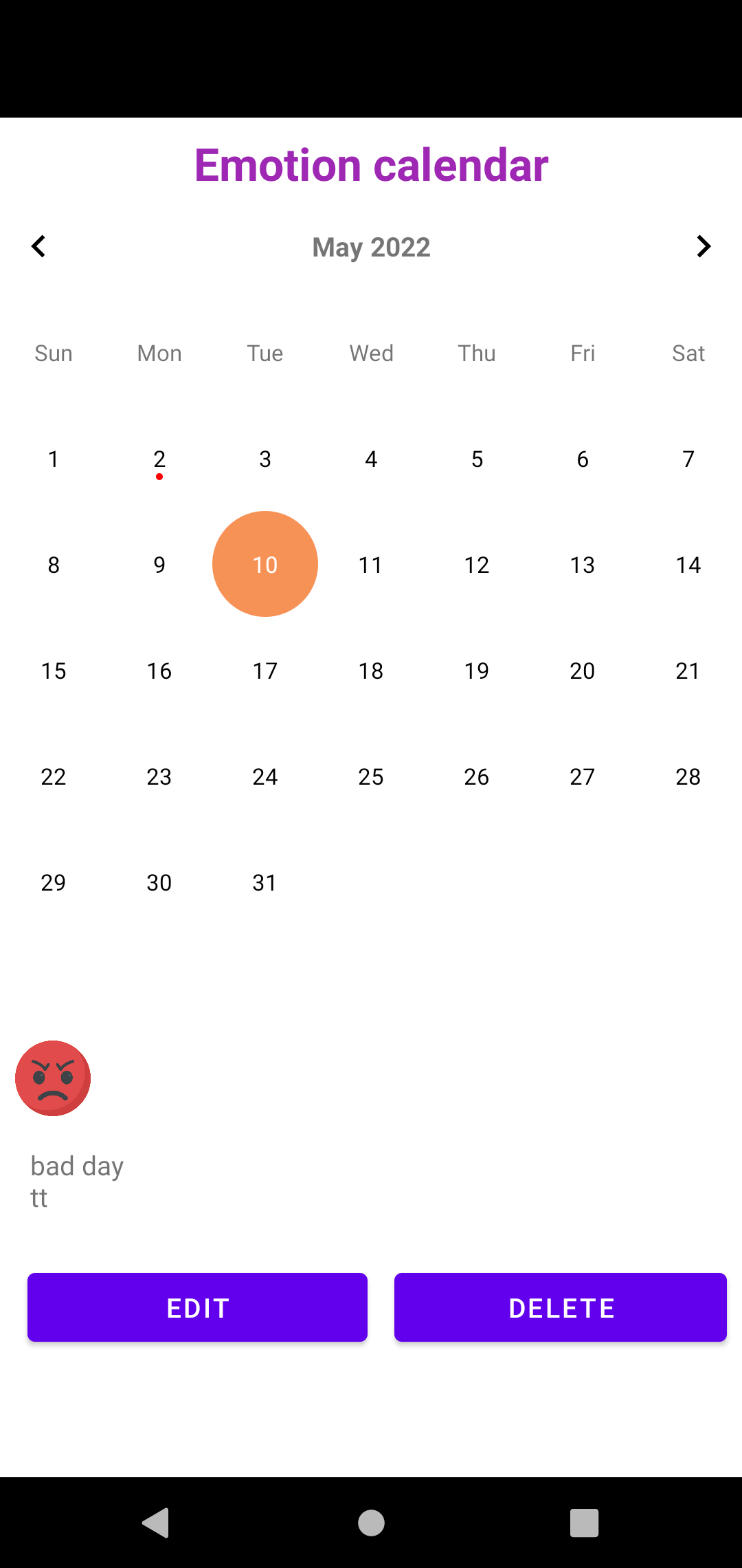GitHub - LINDBURG/emotion_calendar: Ad free emotion calendar