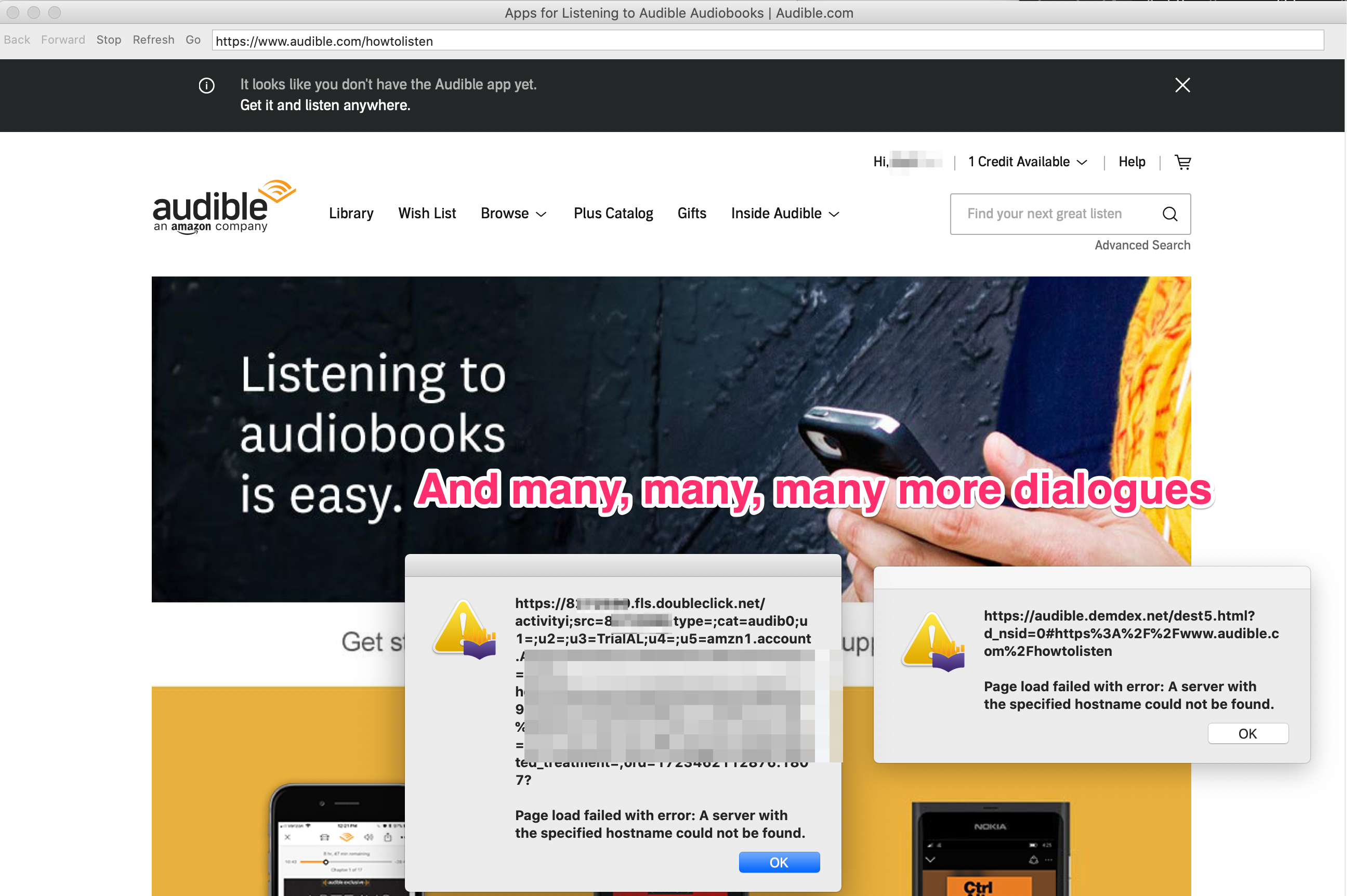 Error popups on library sync · Issue #473 · openaudible/openaudible · GitHub