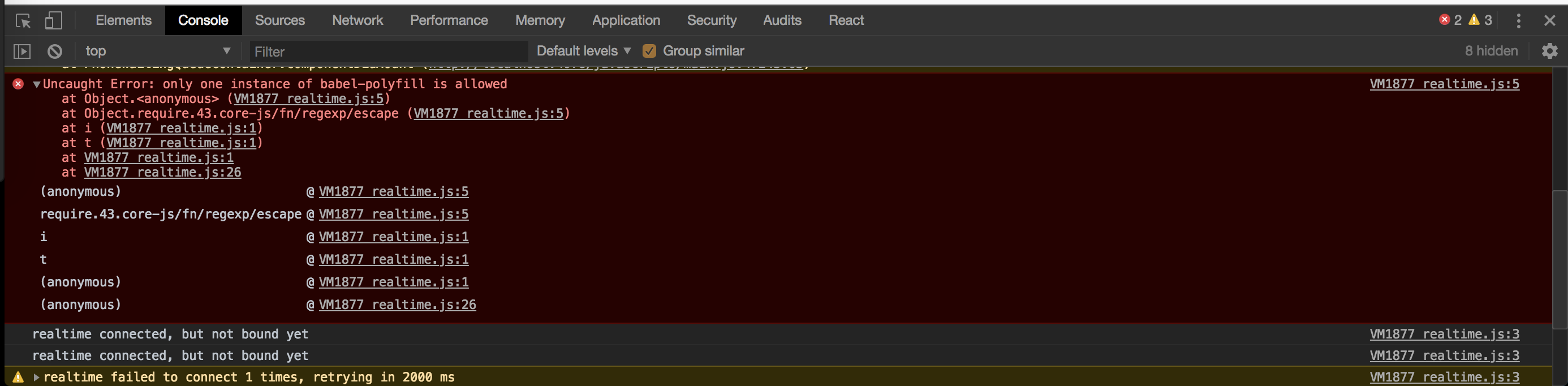 Library shouldn't include babel-polyfill · Issue #4 · MyPureCloud/genesys-cloud-webrtc-sdk · GitHub