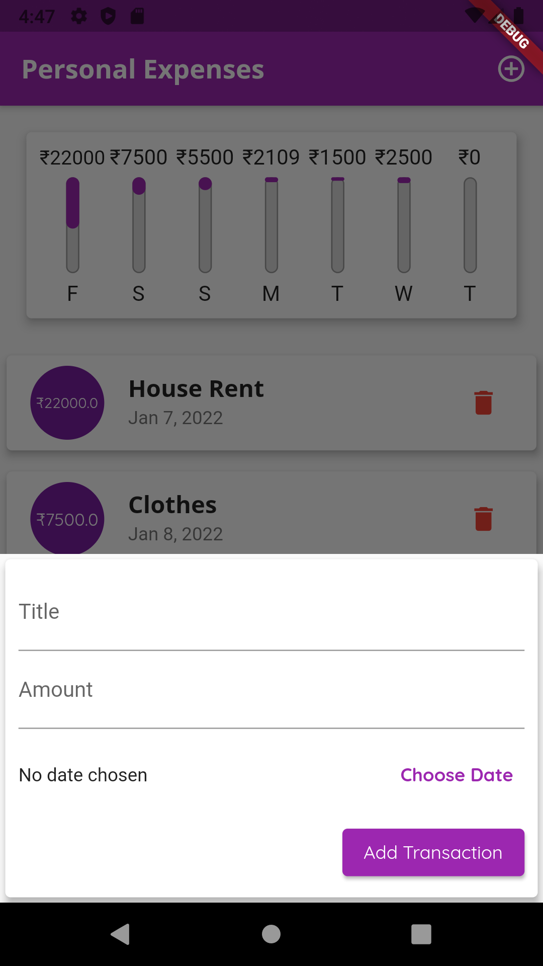 GitHub - allama008/ExpenseApp: A Flutter application to track expenses based on Maximilian ...