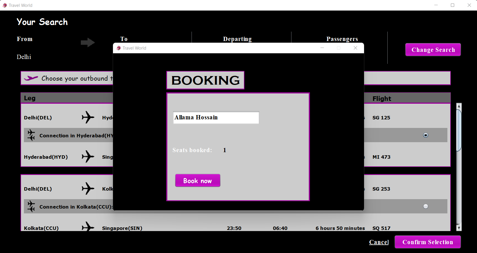 GitHub - allama008/FlightReservationSystem: Developed a Flight ...
