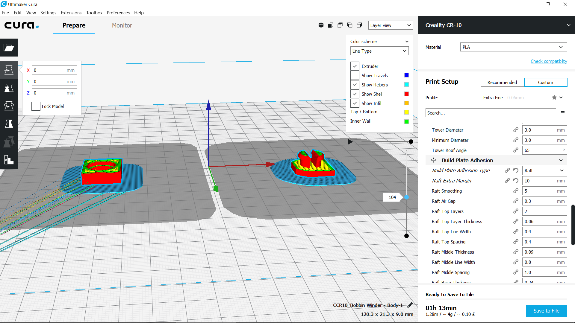 One at a Time and Raft Adhesion issue · Issue #4240 · Ultimaker/Cura ...