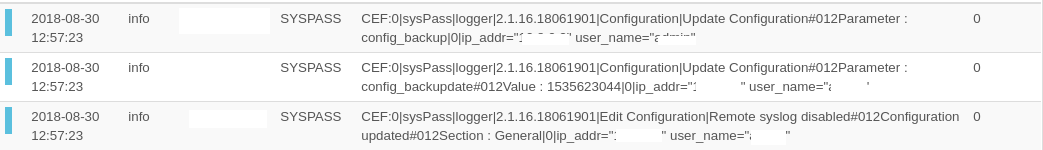Events not sent to syslog · Issue #1029 · nuxsmin/sysPass · GitHub