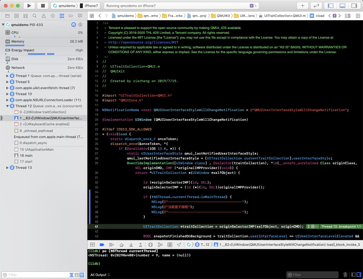 iOS14 下首次唤起键盘卡住主线程（UITraitCollection+QMUI） · Issue #1087 · Tencent/QMUI_iOS · GitHub
