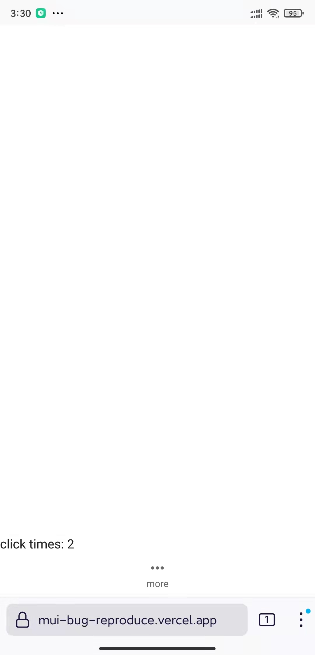 BottomNavigationAction some time reponse 2 times onClick on mobile device. · Issue #27664 · mui ...