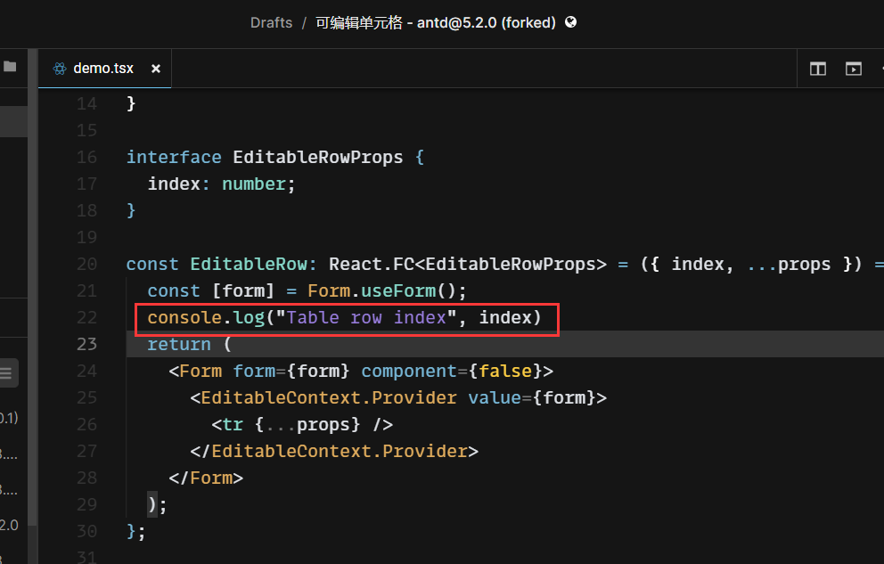 自定义表格row 拿不到row index · Issue #40788 · ant-design/ant-design · GitHub
