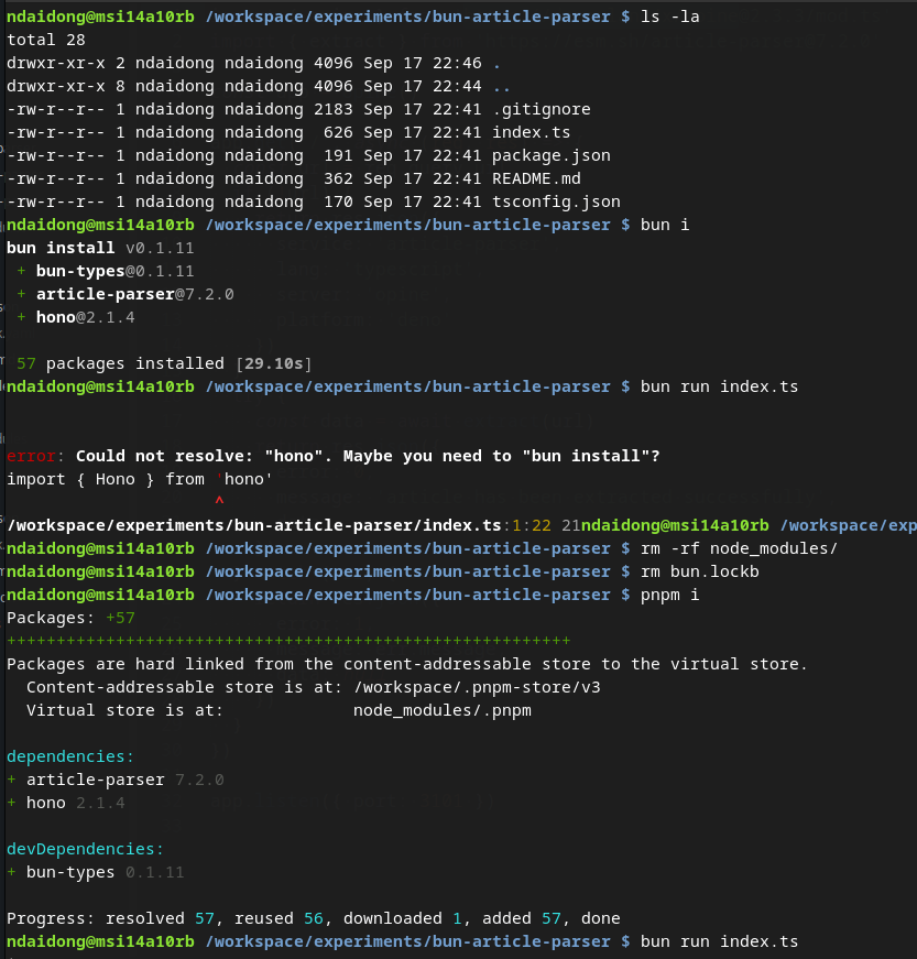 bun install doesn't work while other do · Issue #1248 · oven-sh/bun · GitHub