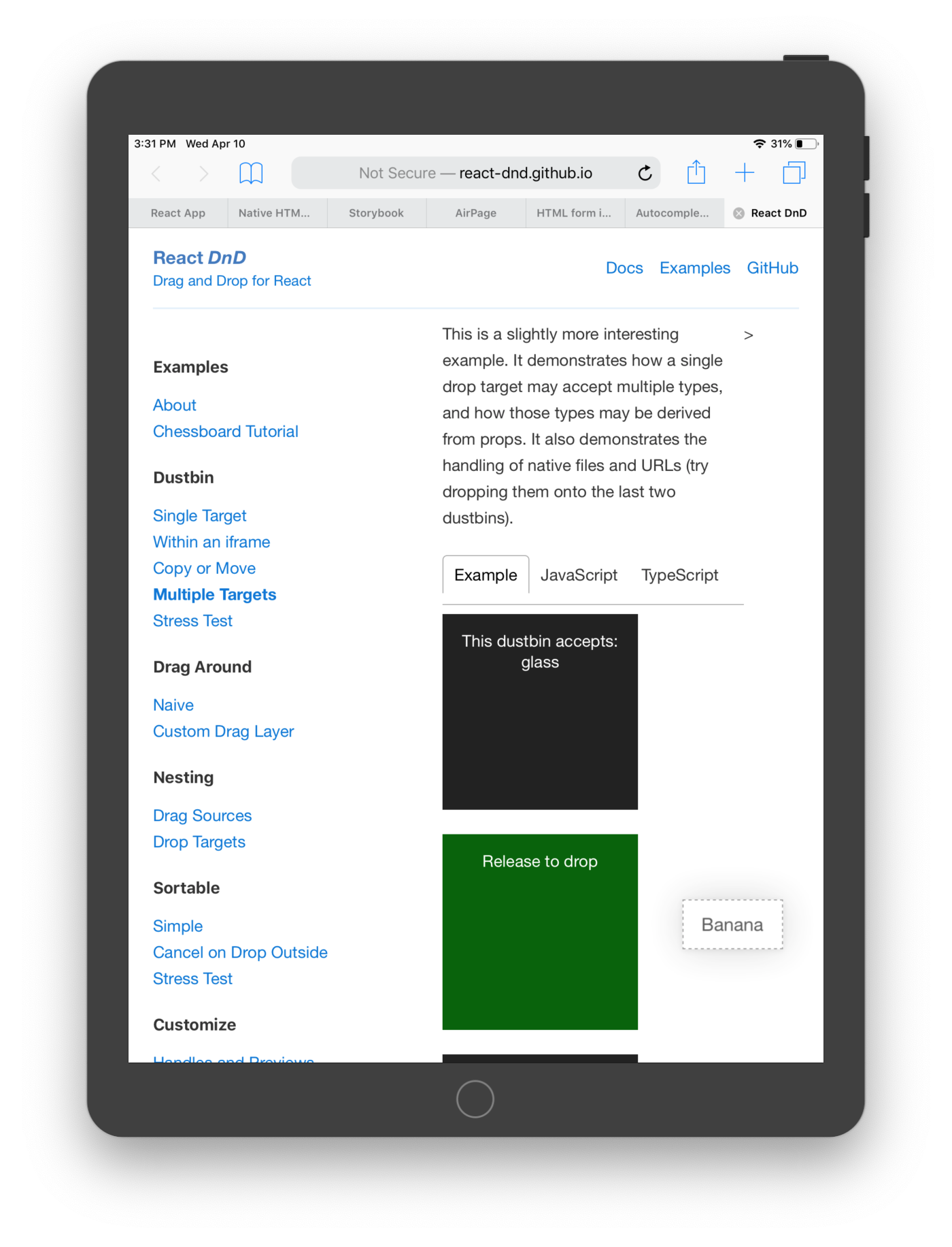 Html5 Drag Preview Is Rendering Incorrectly In Safari · Issue 1323 · React Dnd React Dnd · Github