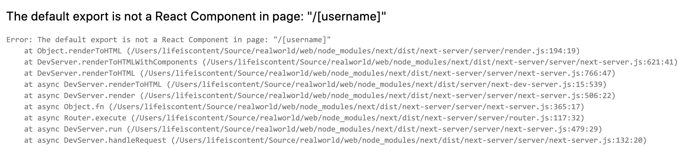 Export From Doesnt Work For Page Components · Issue 11150 · Vercelnextjs · Github