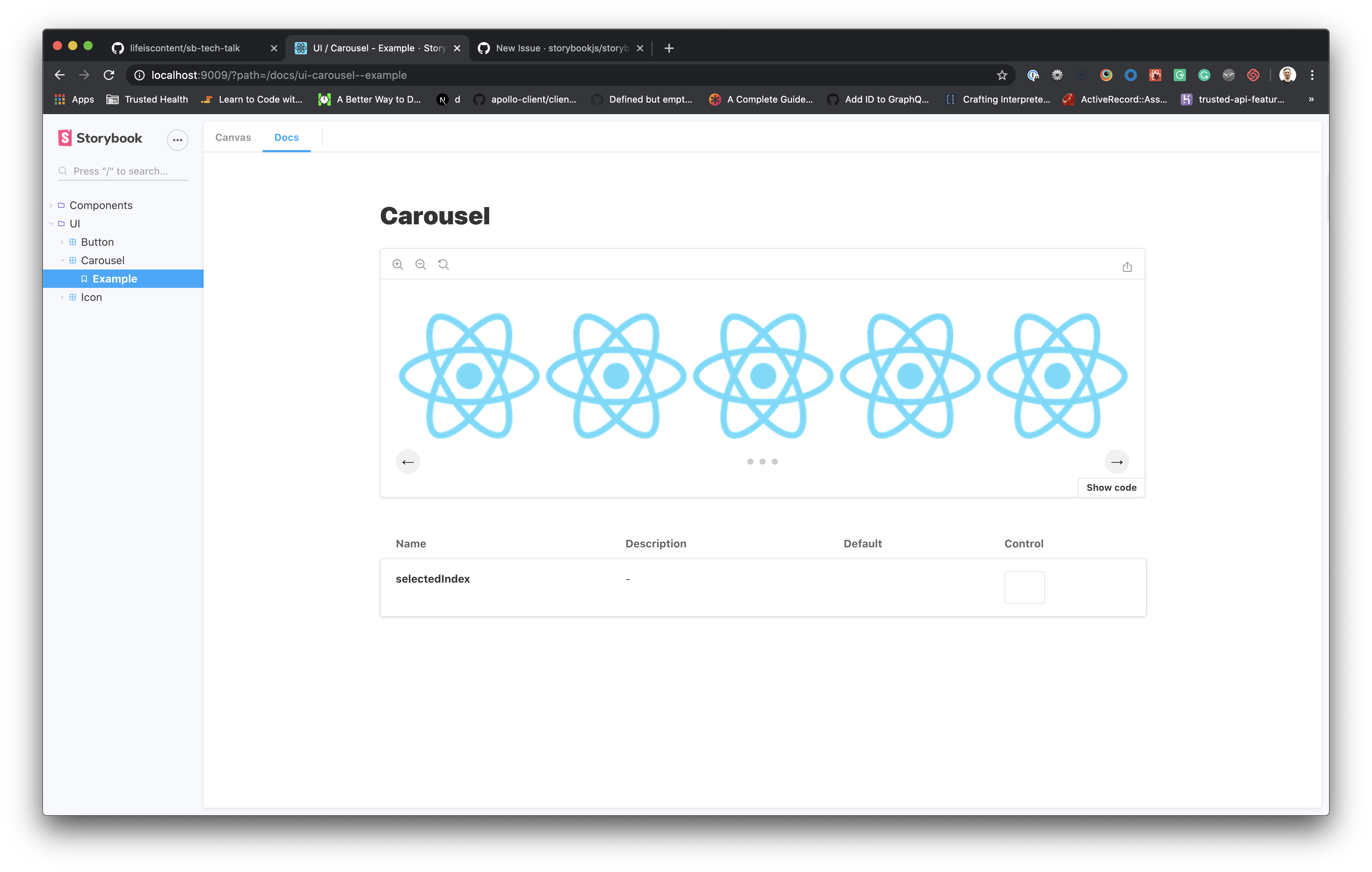 Storybook 6.0: Prop tables don't show up for subcomponents if args are defined. · Issue #10958 ...