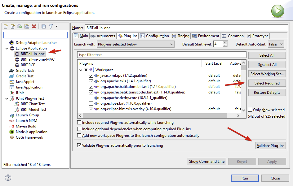 Fix launch configurations · Issue #991 · eclipse-birt/birt · GitHub