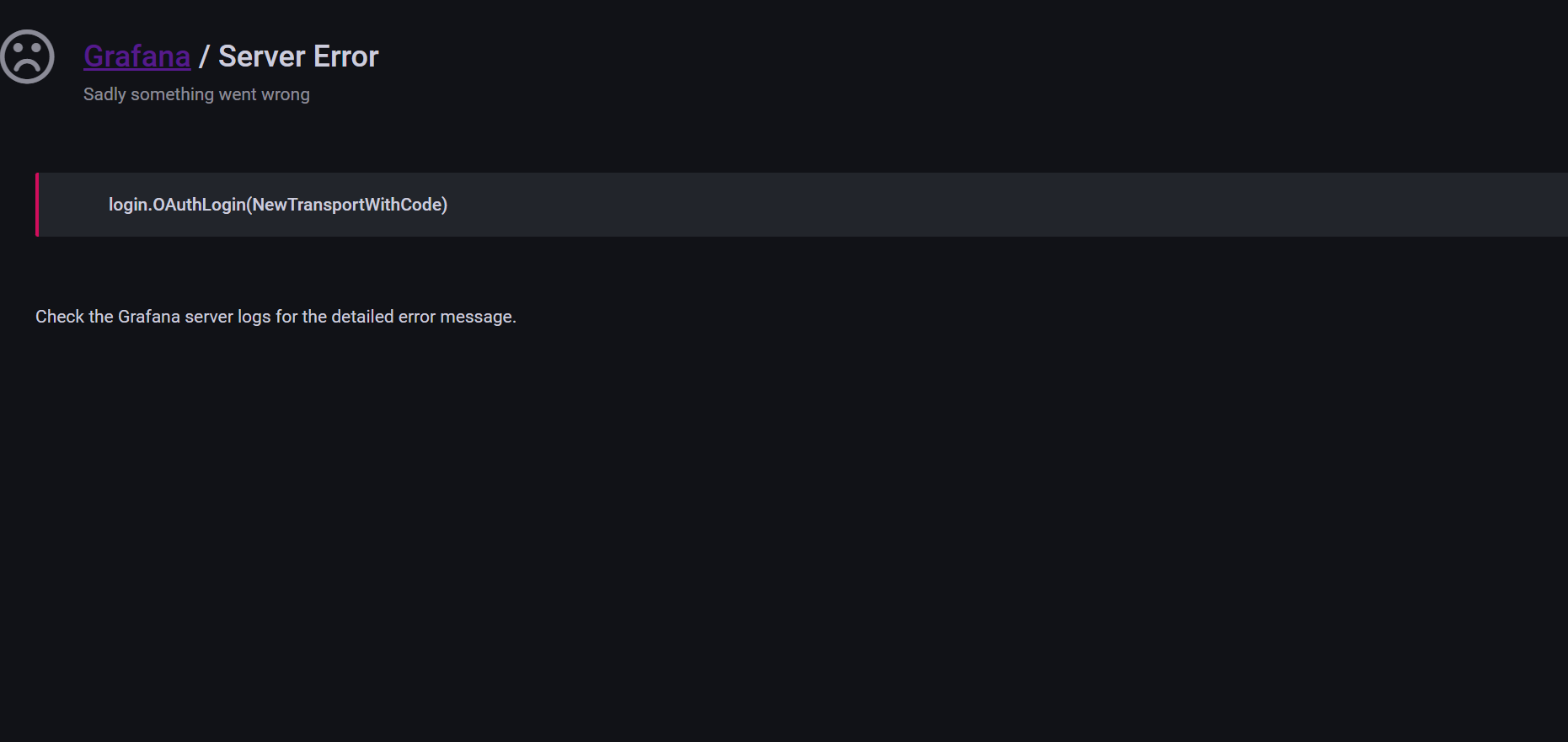 Bug Login Oauthlogin Newtransportwithcode · Issue 41247 · Grafana Grafana · Github