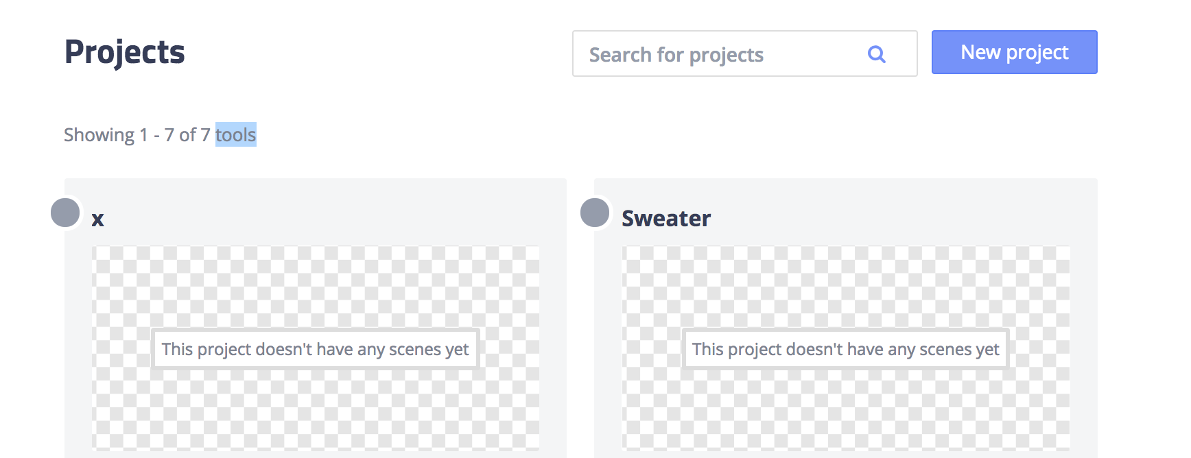 Project search results copy reads "tools" instead of "projects" · Issue #2642 · raster-foundry ...