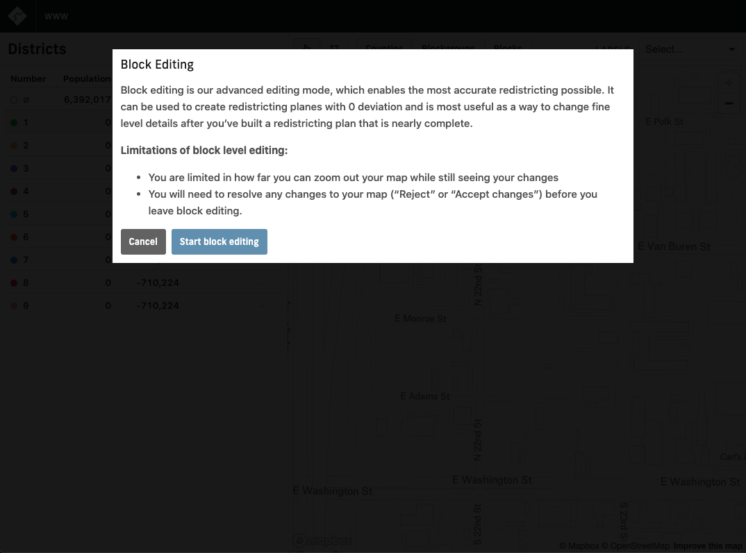 Make blocks button enabled by default · Issue #407 · PublicMapping/districtbuilder · GitHub