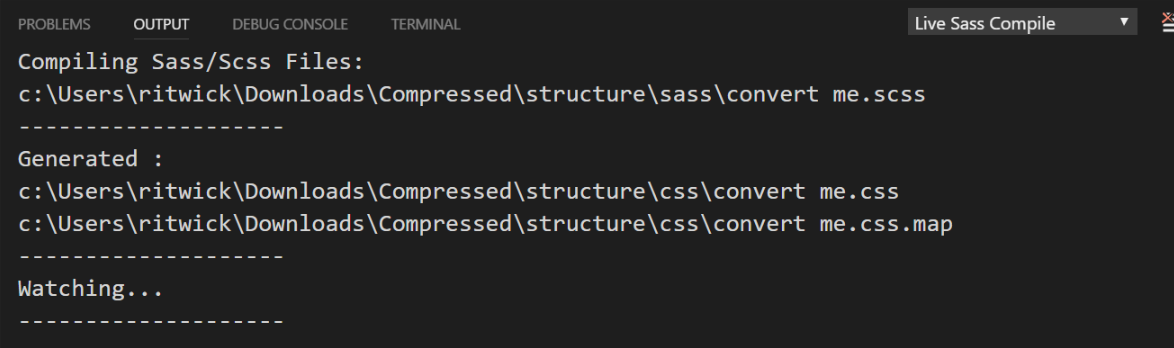 Sass files from excluded list are compiled on individual saving ..... · Issue #12 · ritwickdey ...