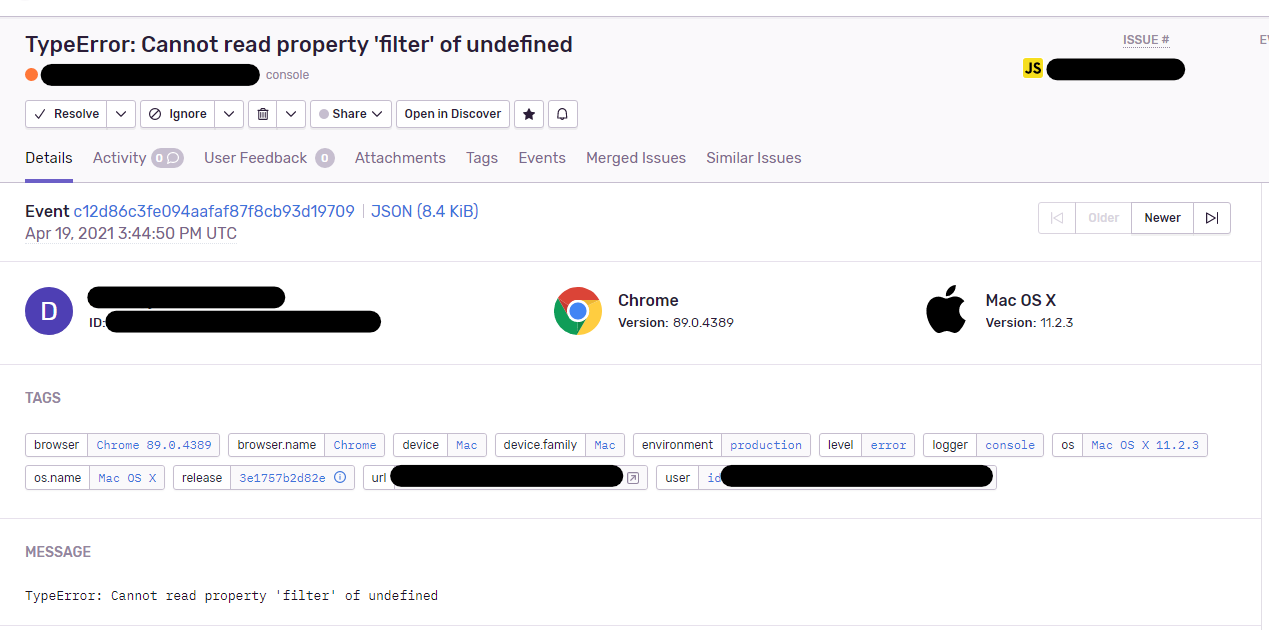 Captured exceptions interpreted as messages · Issue #25448 · getsentry/sentry · GitHub