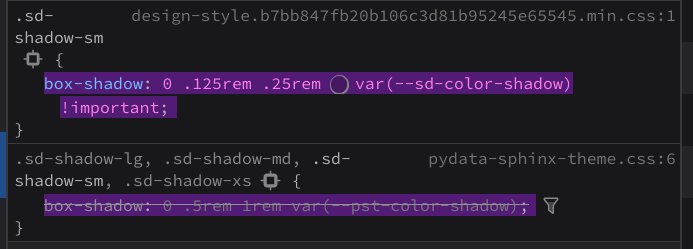 override more sphinx-design colors · Issue #733 · pydata/pydata-sphinx-theme · GitHub