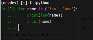 regression: cannot paste more than 2 lines into ipython in integrated ...