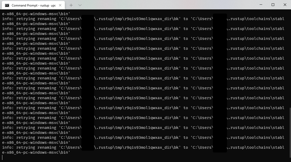 Problem When Trying To Update Rust Using Rustup · Issue 2994 · Rust Langrustup · Github 3867