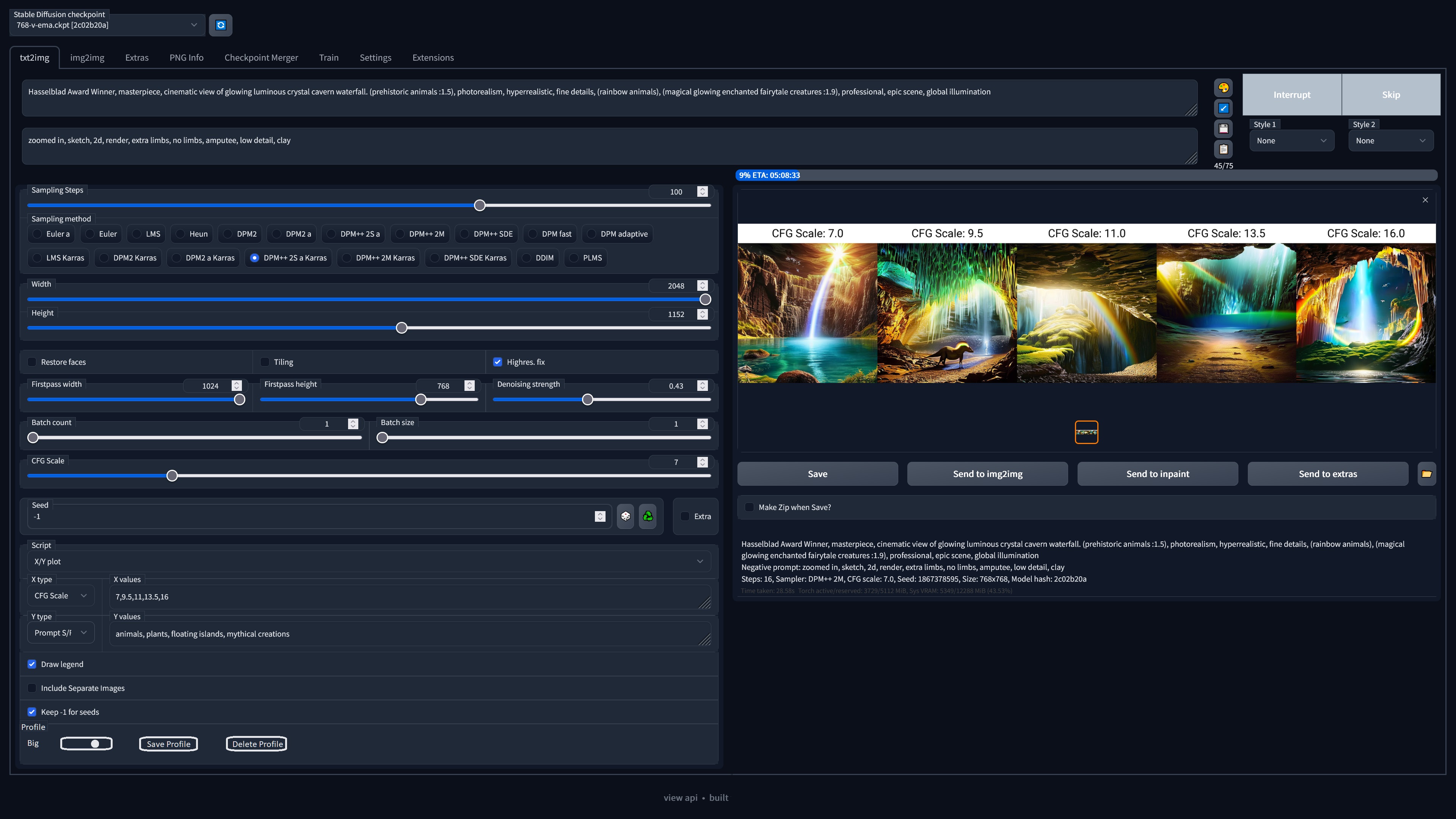 [Feature Request]: Save profiles in web ui for steps, sampler, cfg & other config for txt2img ...