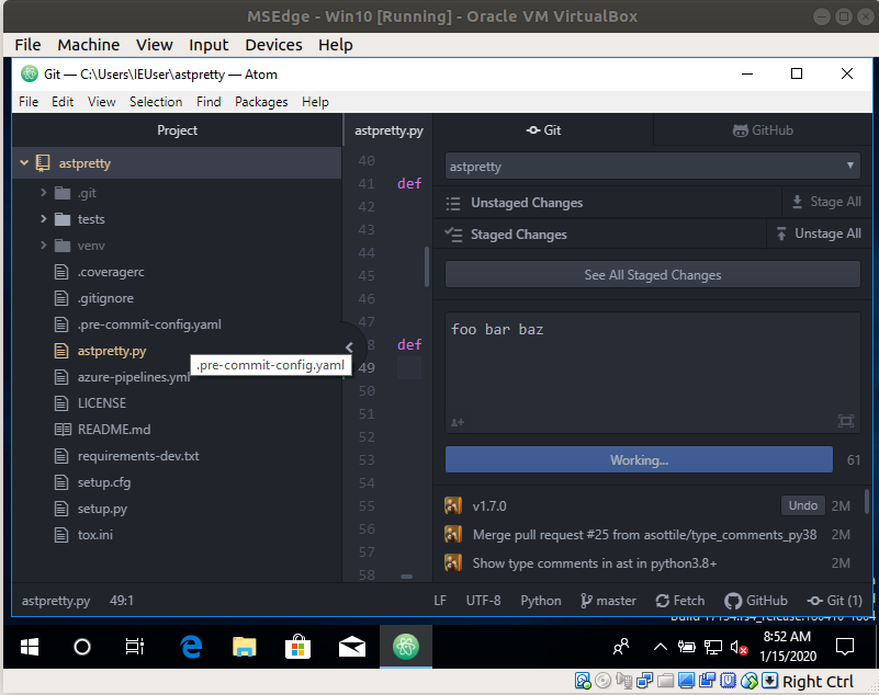 Using pre-commit in Atom: missing ssl module? · Issue #1283 · pre ...