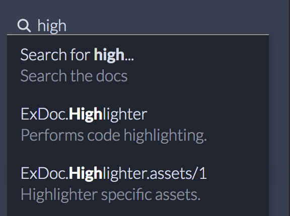 Provide "Search or go to..." functionality · Issue #967 · elixir-lang/ex_doc · GitHub