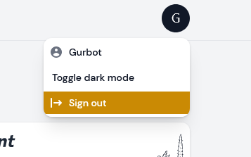 Customizing the user menu - How to customize toggle dark mode link · filamentphp filament ...