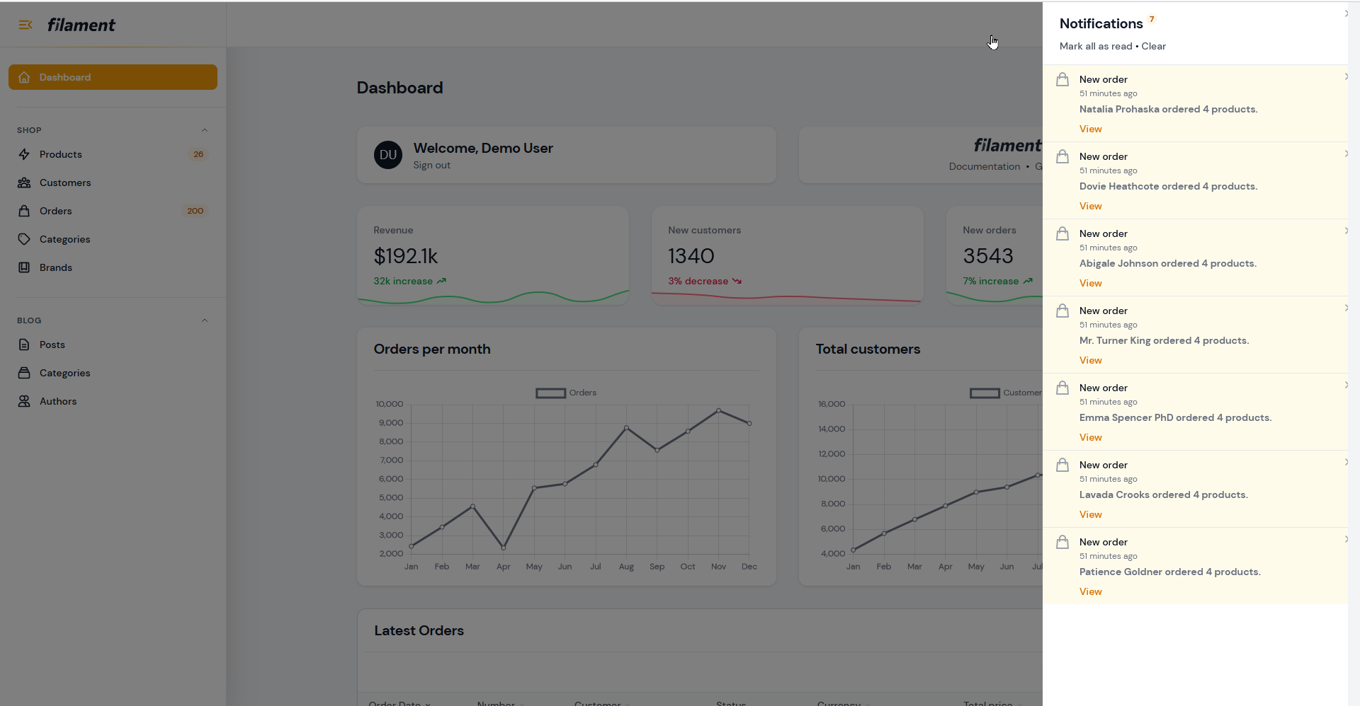 Database notifications slide-over covered by scroll bar on Windows ...
