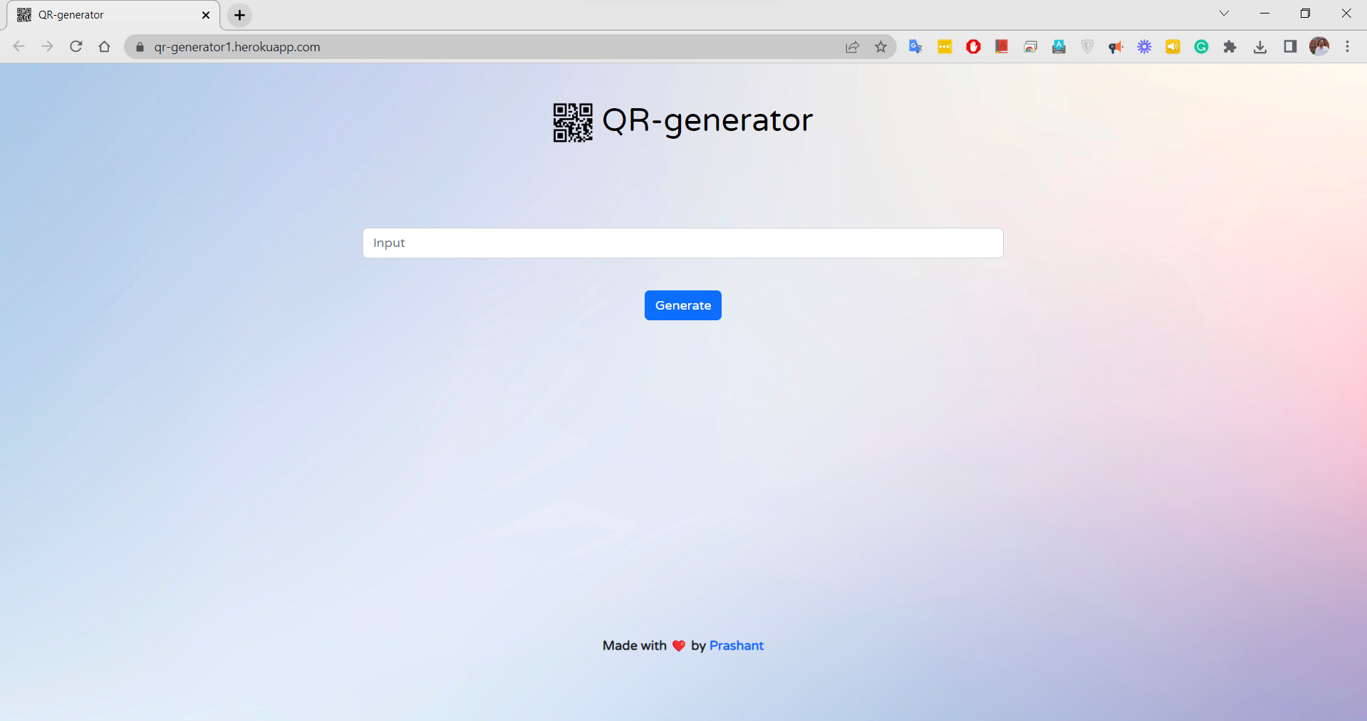 Github Prasha230qr Generator Qr Generator Is A Python Django Based 0414
