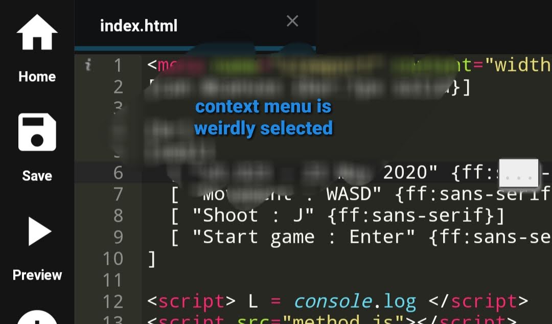 Mobile Context Menu is Blocking End of Line · Issue #4320 · ajaxorg/ace · GitHub