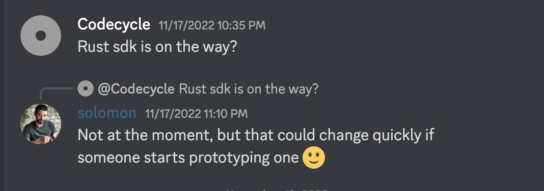 🚀 Add an SDK for Rust · Issue #4447 · dagger/dagger · GitHub