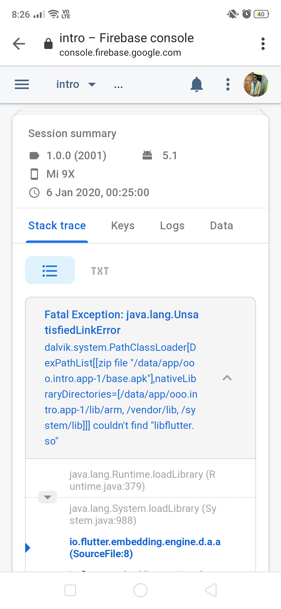 Libflutter So Not Found · Issue 48224 · Flutter Flutter · Github