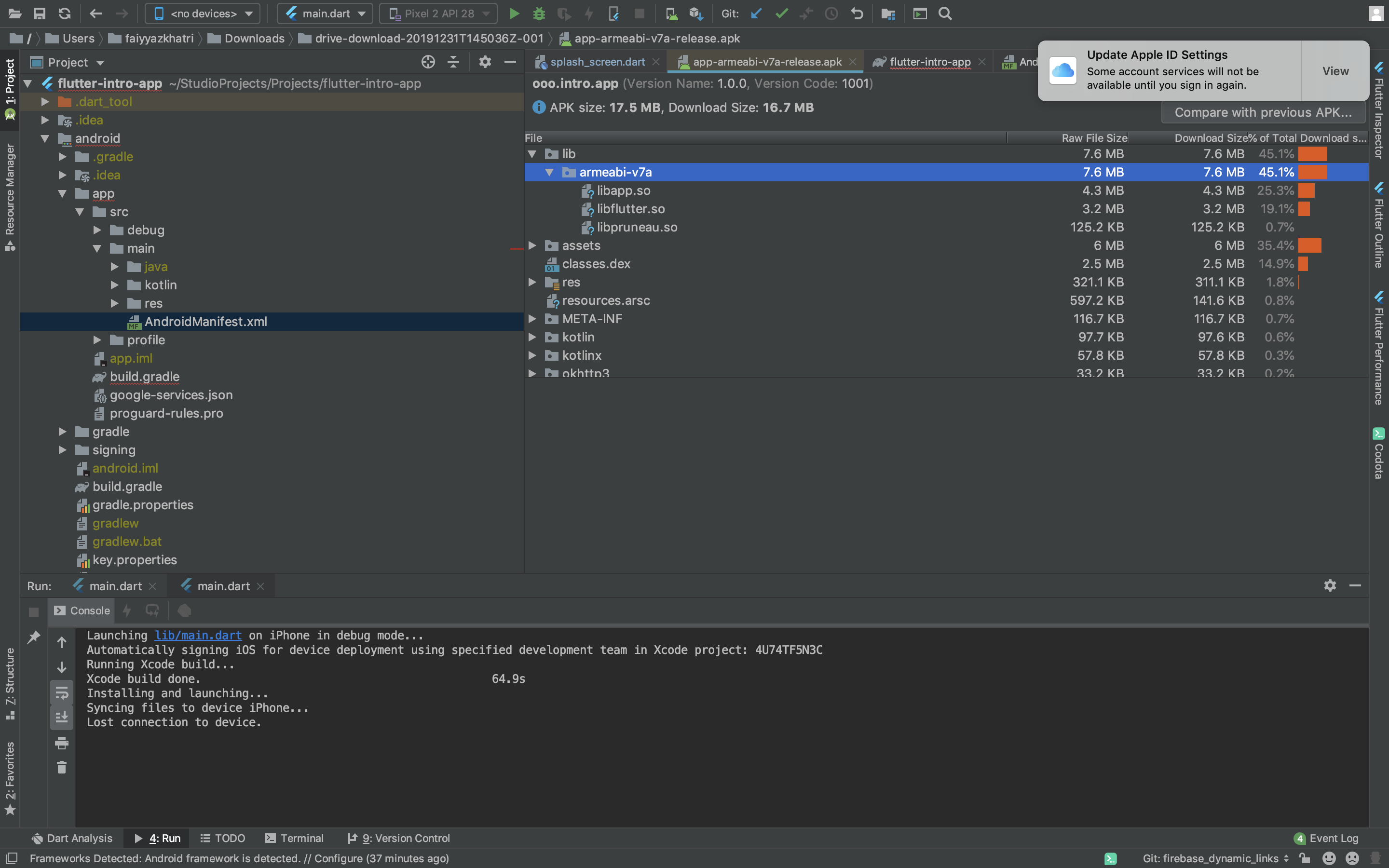 LibFlutter.so not found · Issue #48224 · flutter/flutter · GitHub