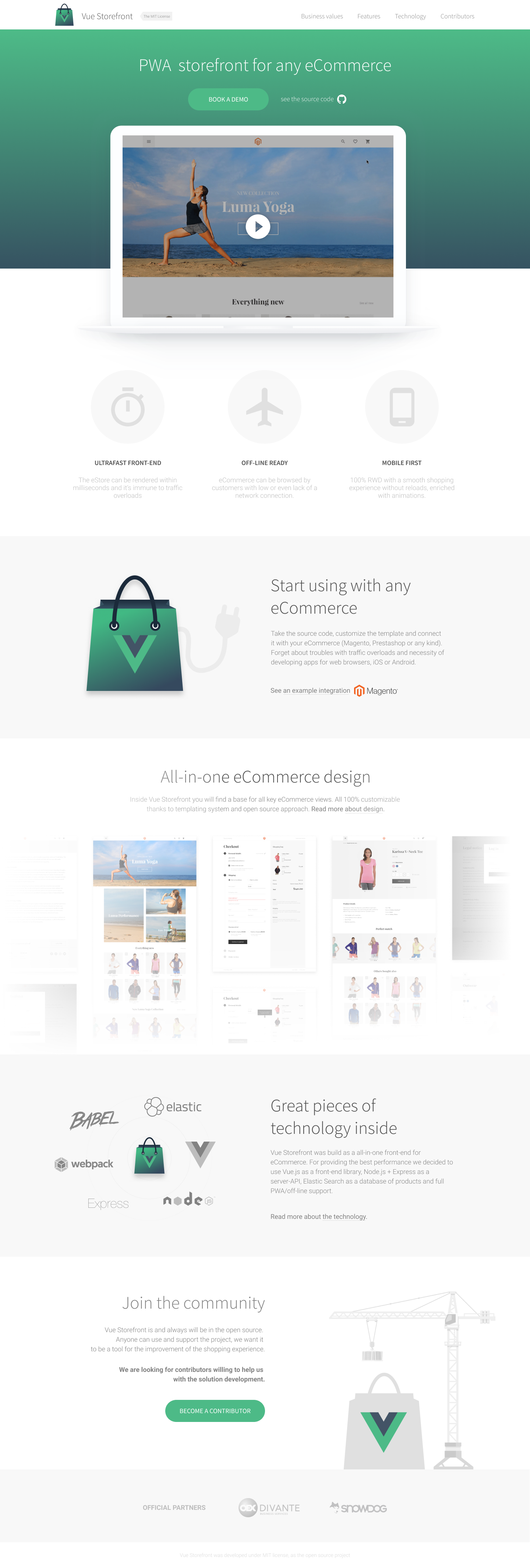 Landing page - demo signup form · Issue #231 · vuestorefront/vue-storefront · GitHub