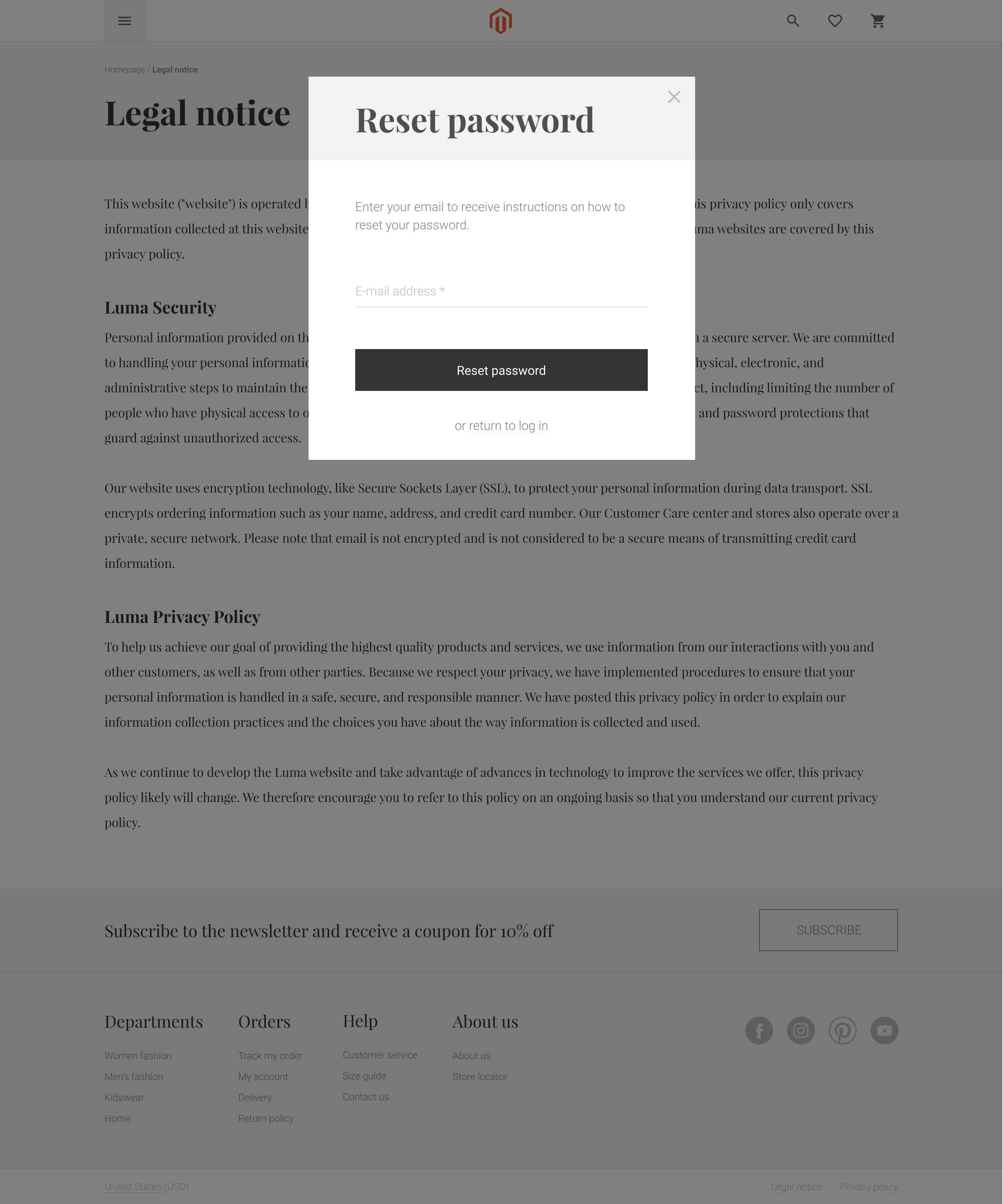Add forget password screen · Issue #335 · vuestorefront/vue-storefront · GitHub